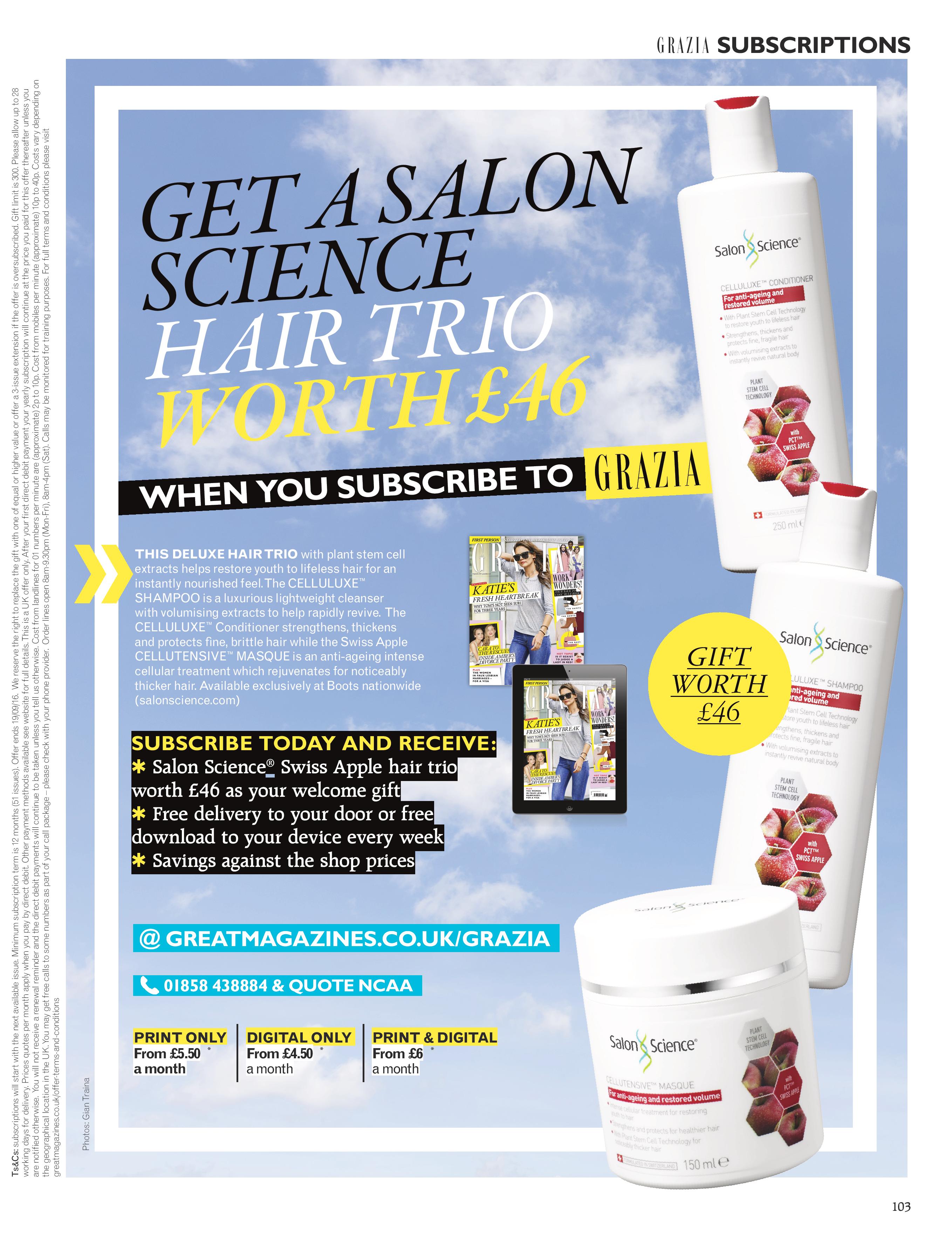 Grazia Magazine Subscription UK Offer